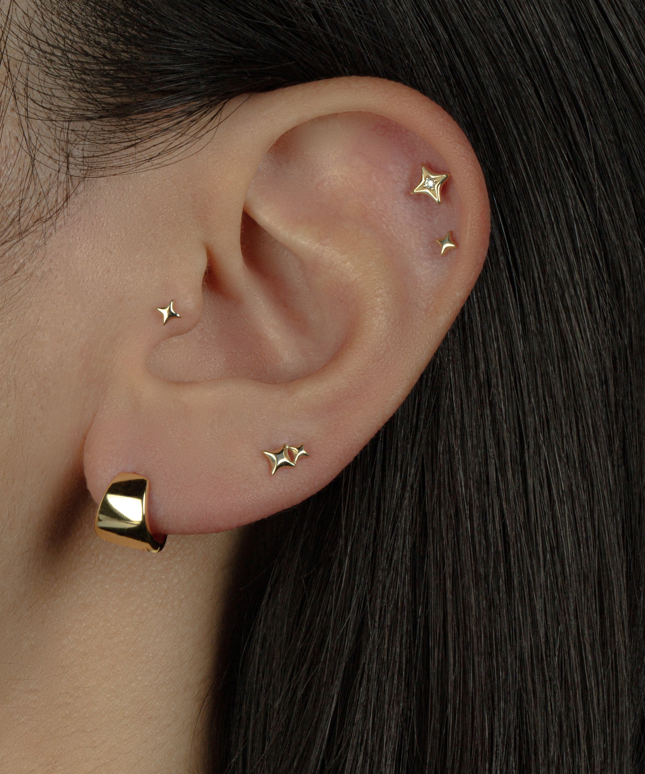 Tiny Double Sparkle Labret – Minimore Jewels