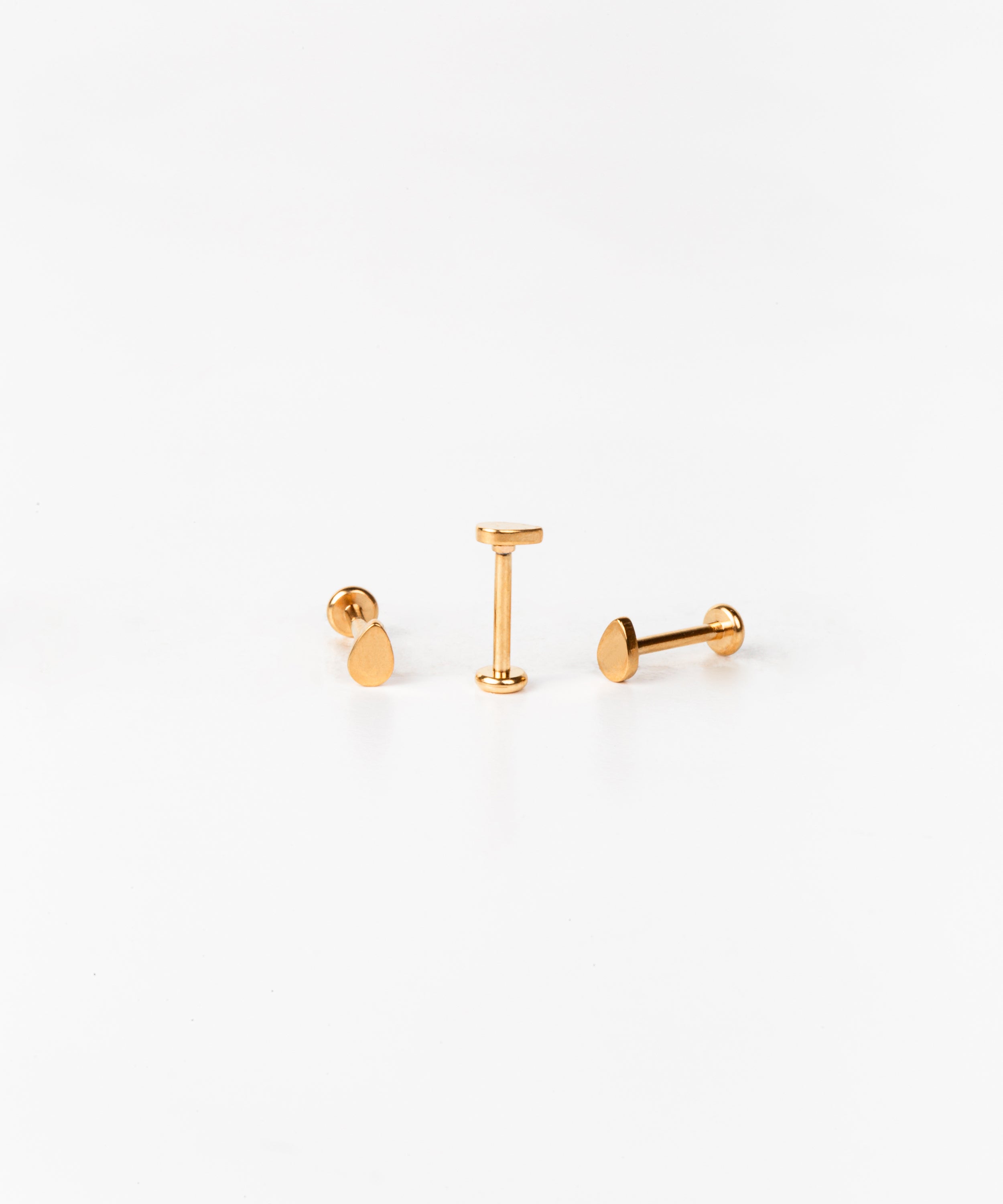 Ultra Tiny Teardrop Push-pin Labret – Minimore Jewels