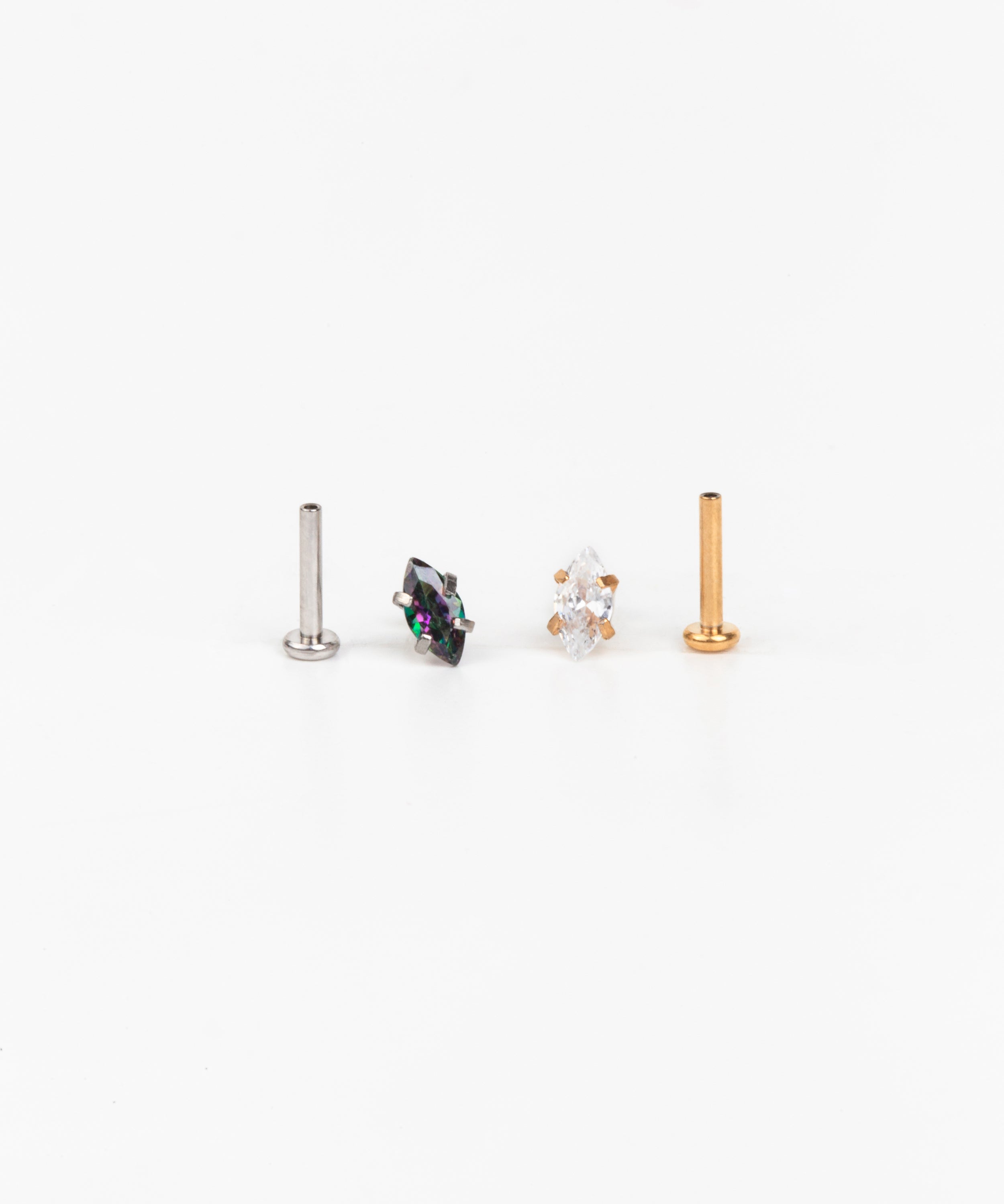 Ultra Tiny Marquise Crystal Push-pin Labret – Minimore Jewels